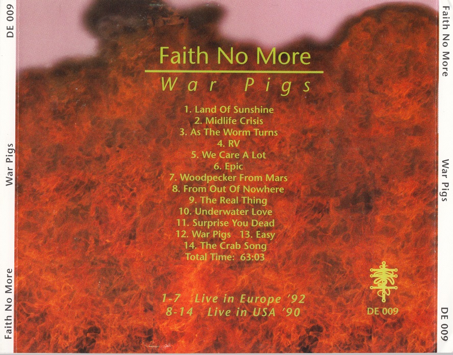 Faith No More Gig Database